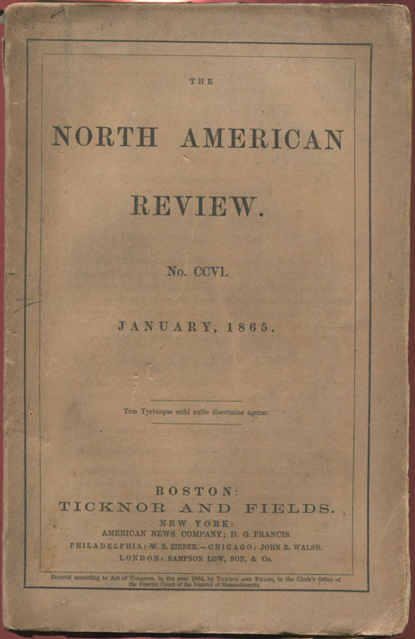 The North American Review, January 1865 | Holzman Antiques