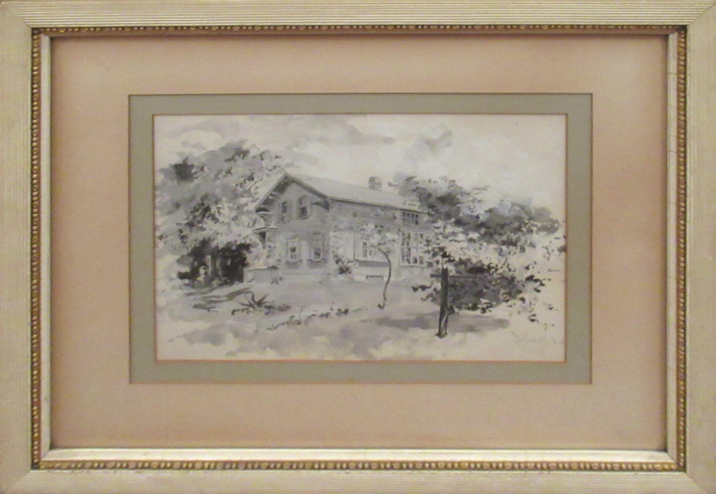 American Artist William Goodrich Beal Watercolor Drawing | Holzman Antiques