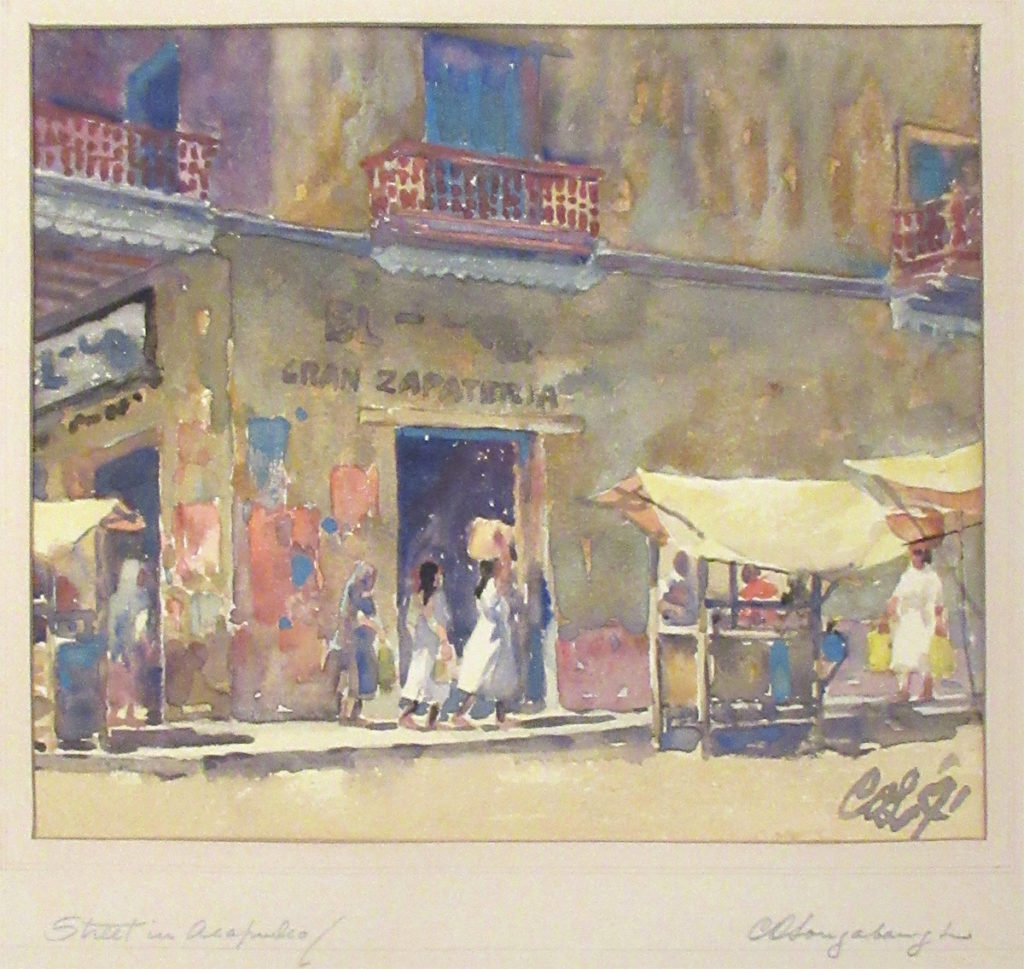 1941 American Artist Charles Oglesby Longabaugh Signed Watercolor ...