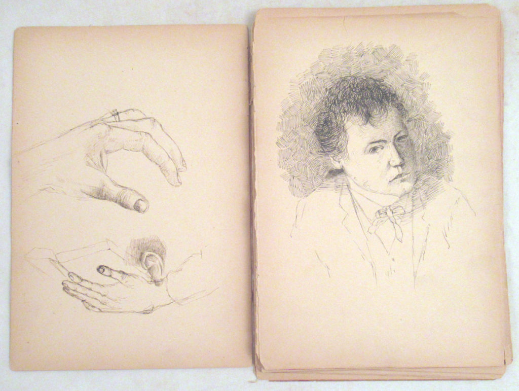 1879 American Artist Frank Enders Original Sketch Book | Holzman Antiques