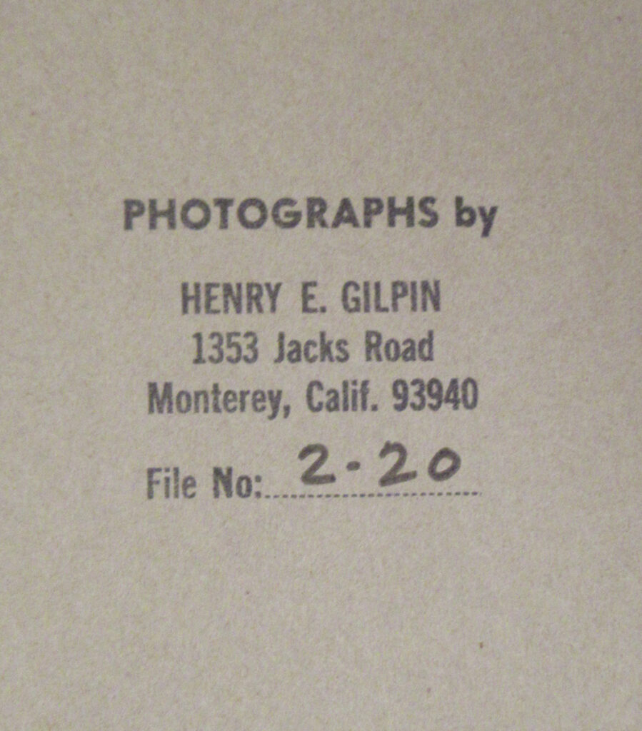 California Photographer Henry Gilpin Signed Original Photograph ...
