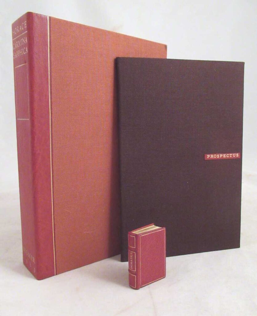 The Ashdene Press Edition of Horace’s Carmina Sapphica [Miniature Book ...