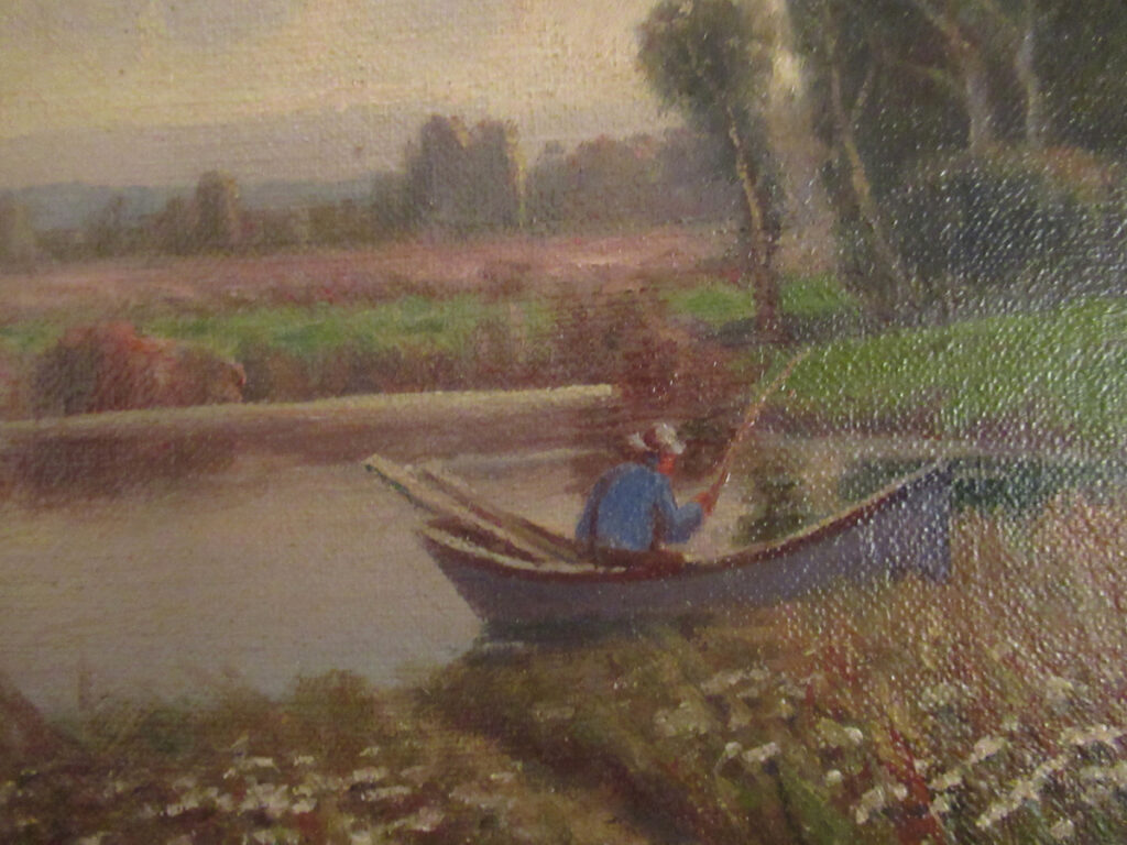 1931 H. Peabody Flagg Impressionist Landscape Painting | Holzman Antiques