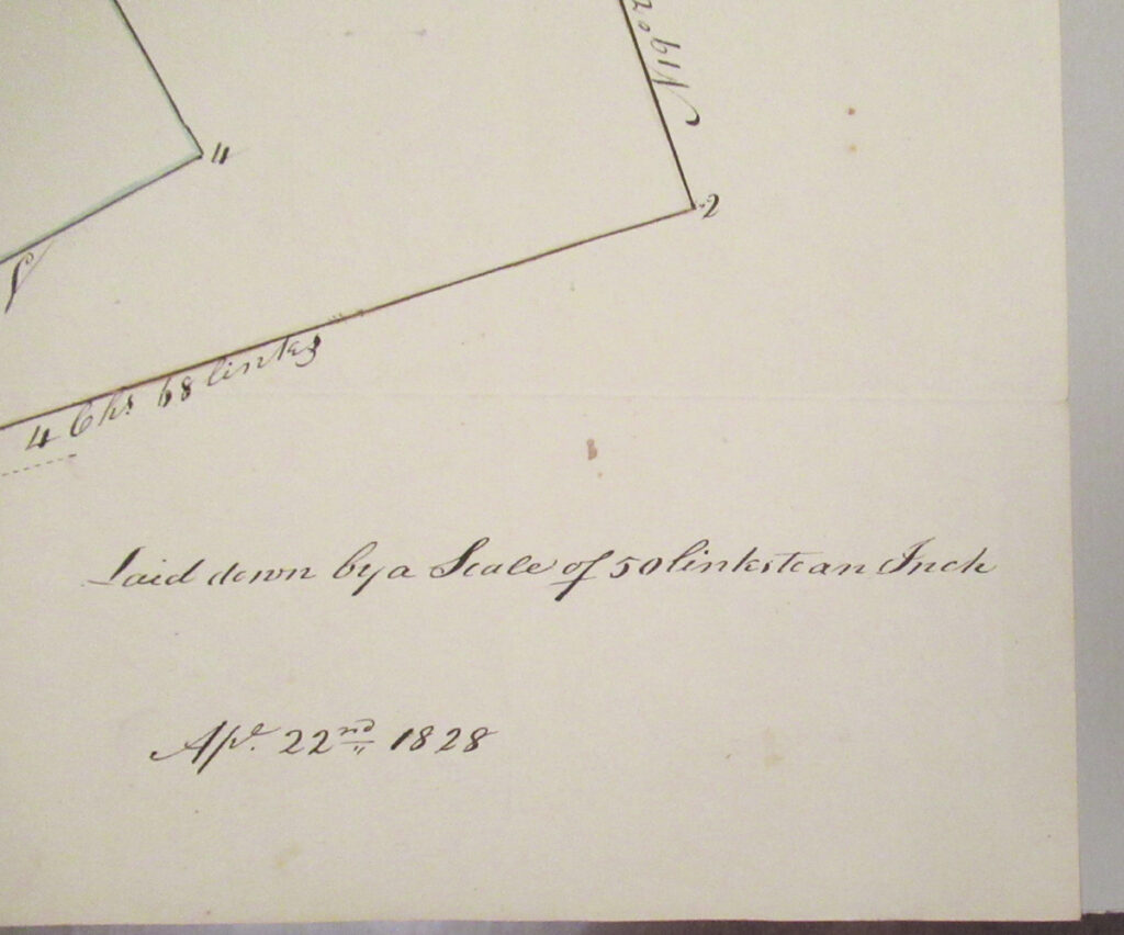 1828 Manuscript Lot Map, Cantine Land, Marbletown, NY | Holzman Antiques