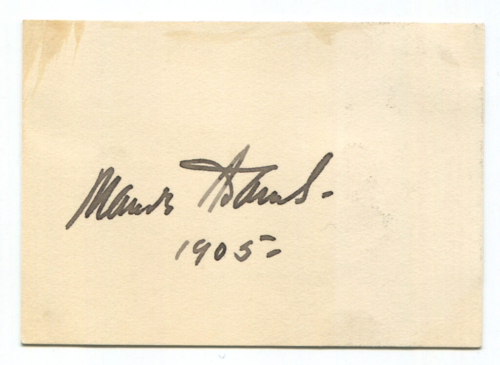 1905 American Actress Maude Adams Signed Card, Peter Pan | Holzman Antiques